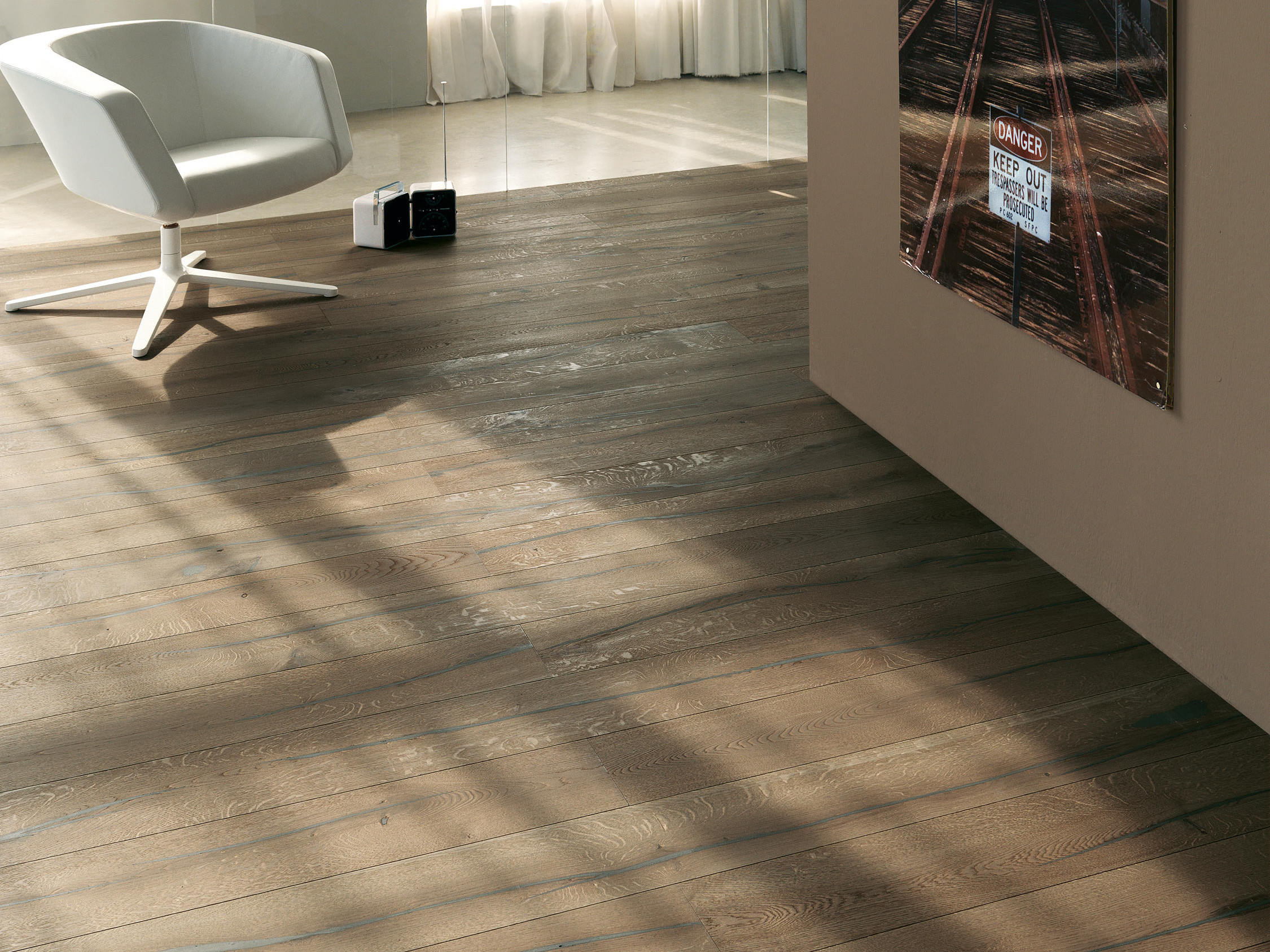 Oak flooring CORAL OAK SILVER - GREY OIL By mafi