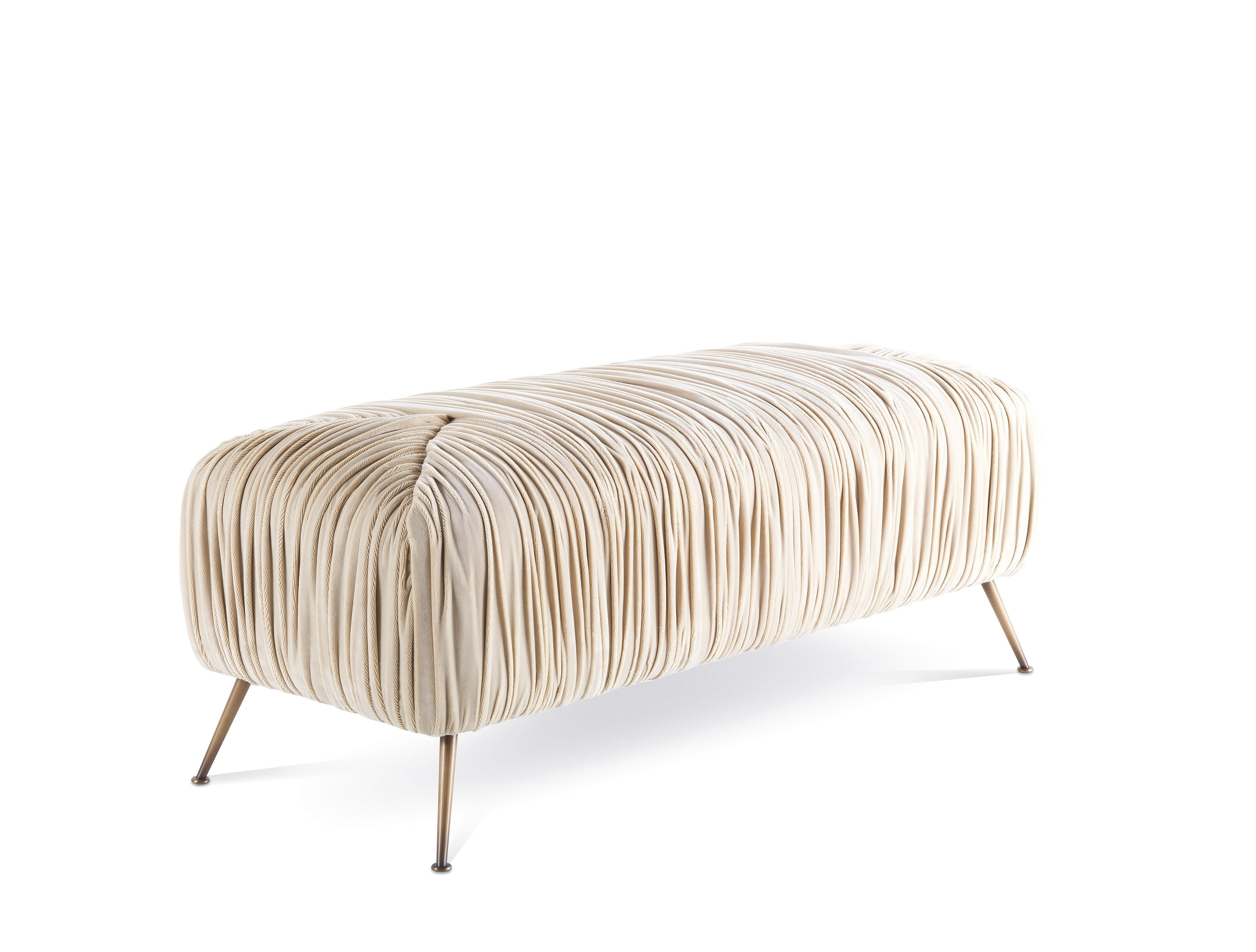 ROWE | Fabric bench Upholstered leather bench By Gianfranco Ferré Home