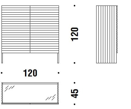 ROWS Highboard with doors By Moroso | design Patricia Urquiola