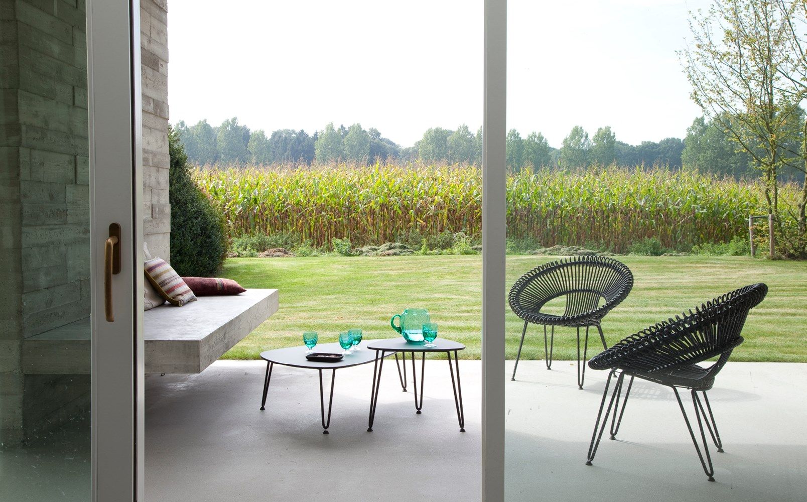 ROY Garden wicker easy chair with armrests By Vincent Sheppard