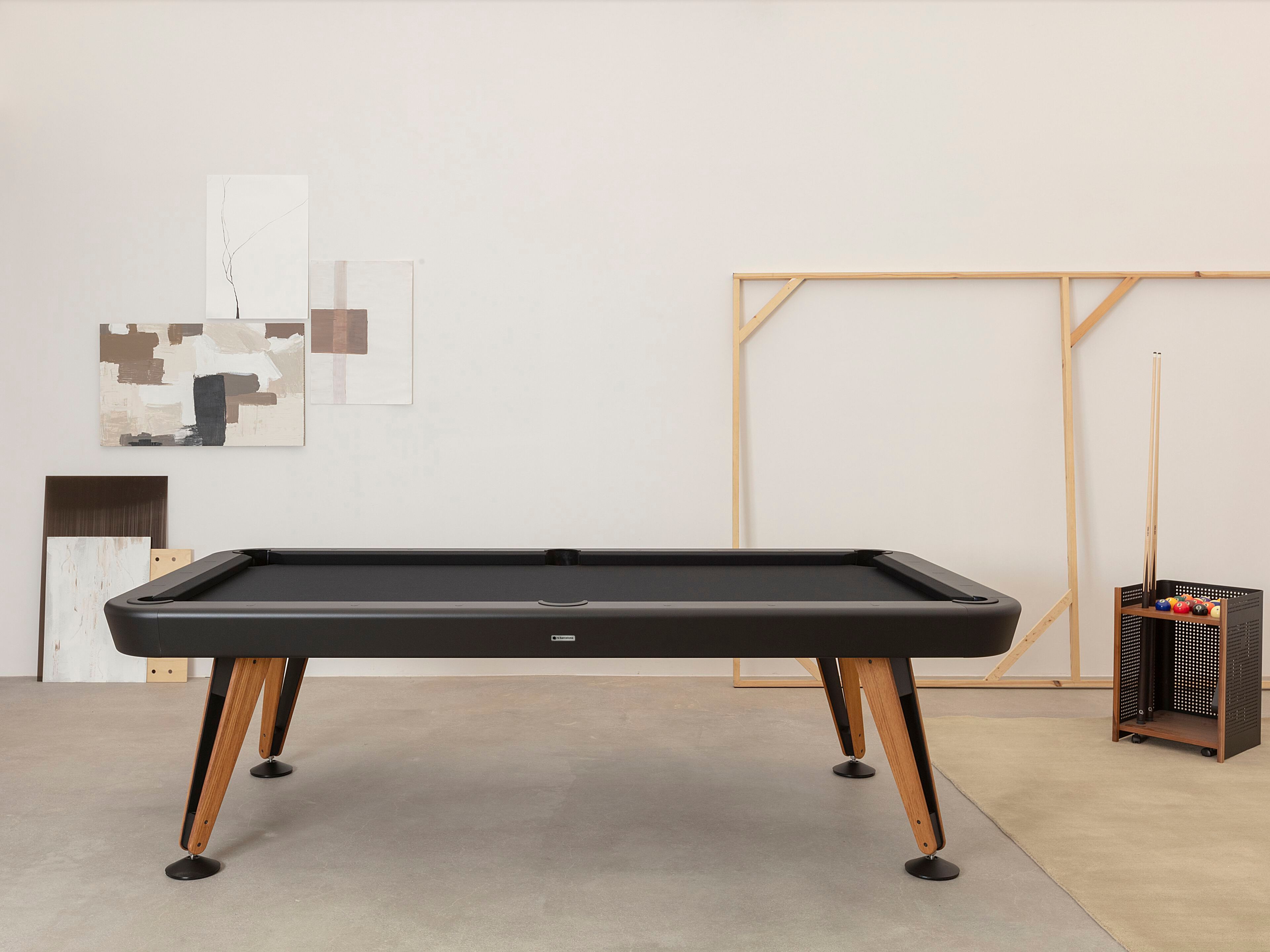 DIAGONAL INDOOR Indoor pool table in steel and iroko By RS Barcelona ...