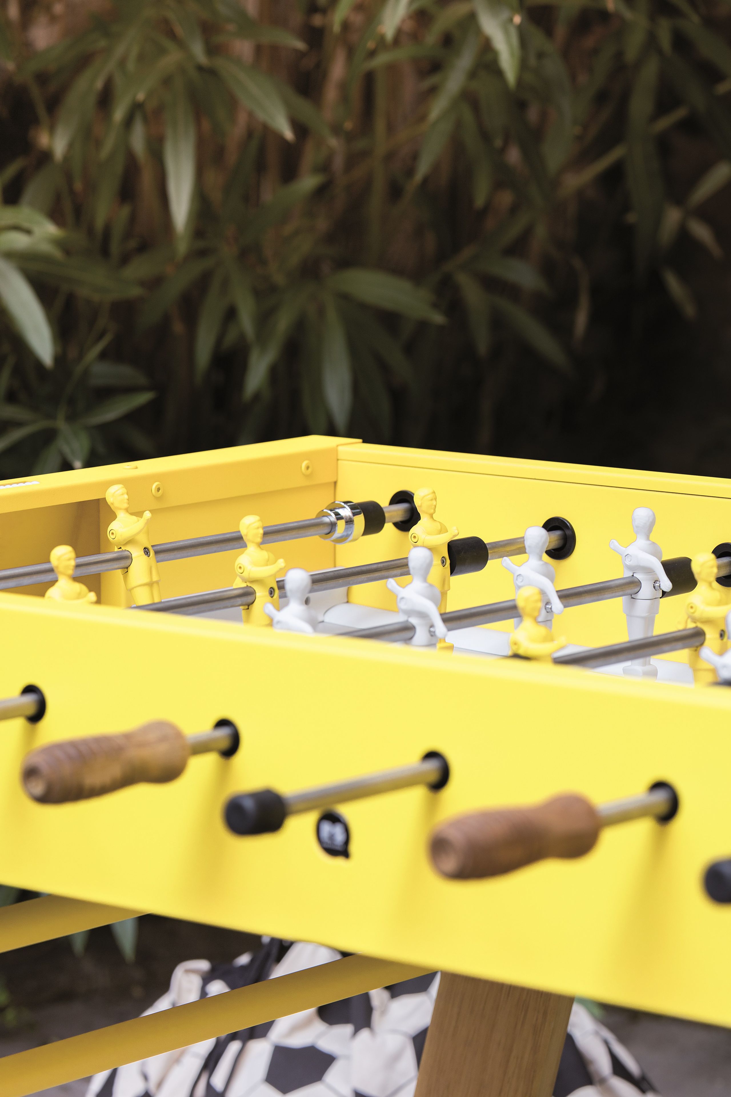 RS4 HOME Rectangular steel football table and Iroko legs By RS ...