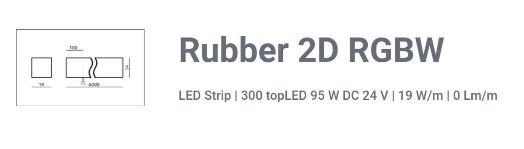 LED strip light RUBBER 2D Rubber Collection By Linea Light Group