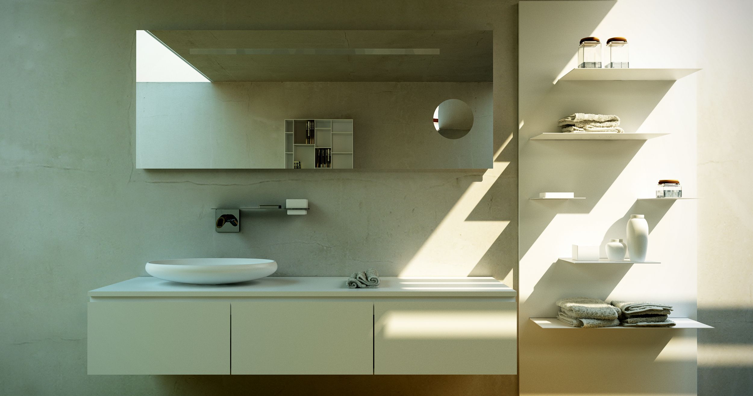 RUBY Countertop oval Solid Surface washbasin By MOMA Design