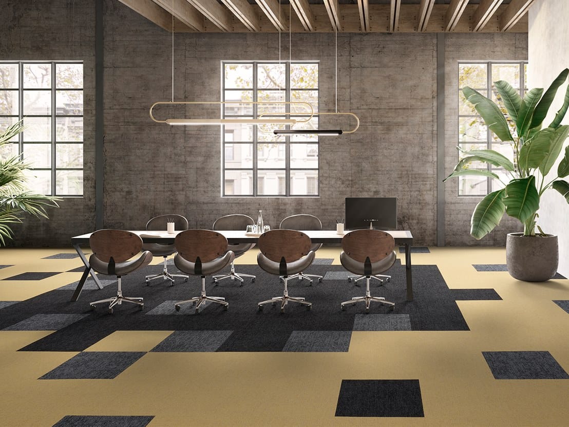 Polyamide carpet tiles RUDIMENTS - JUTE By IVC Commercial