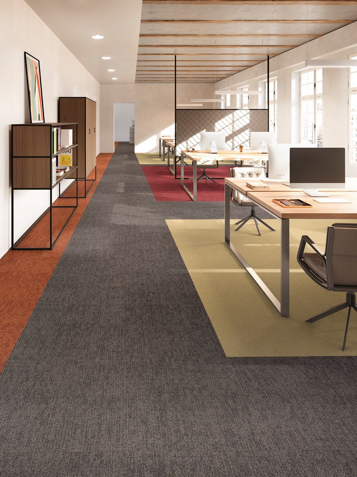 Polyamide carpet tiles RUDIMENTS - JUTE By IVC Commercial