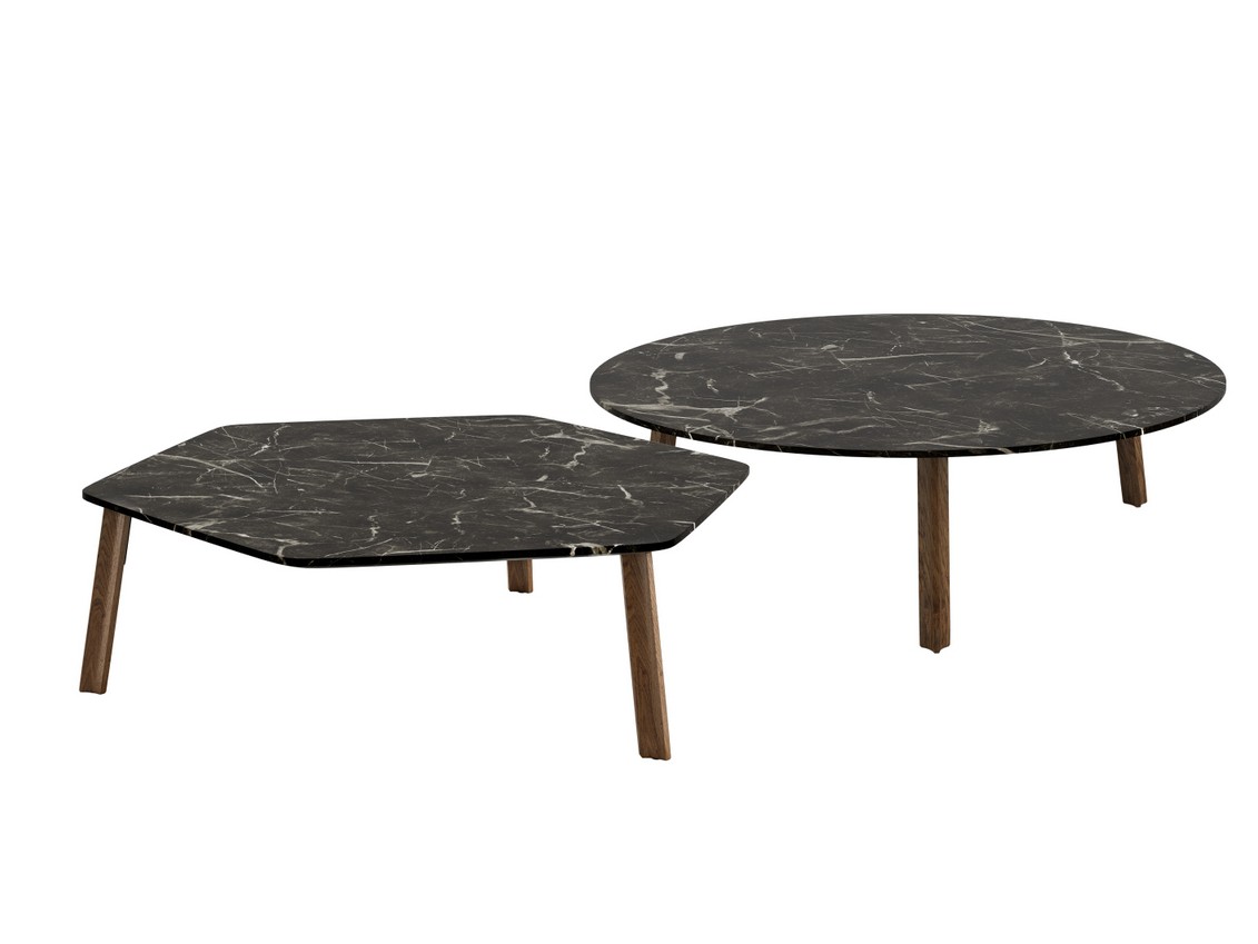 RULER | Hexagonal coffee table By Tacchini
