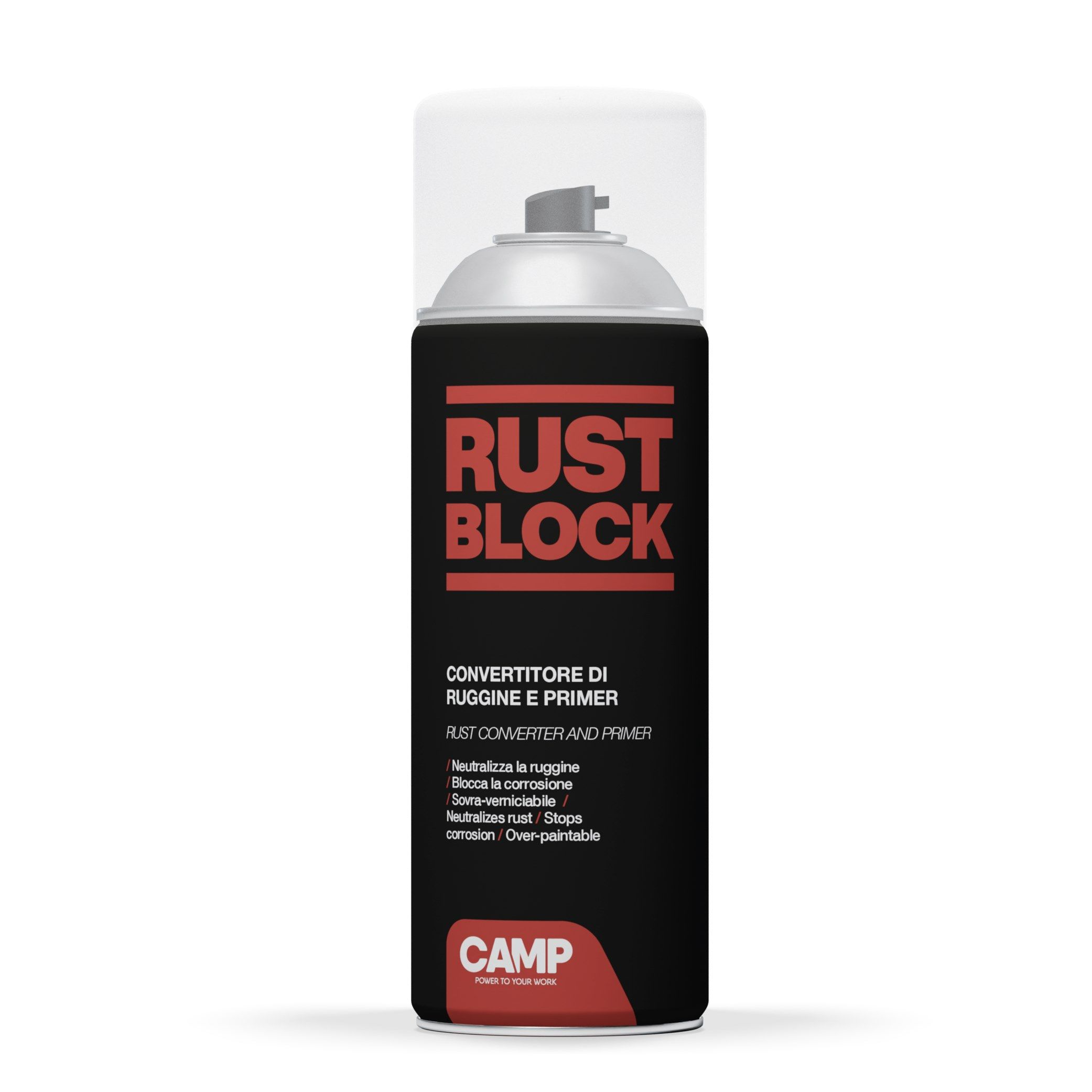 RUST BLOCK ® SPRAY Convertitore di ruggine e primer By CAMP