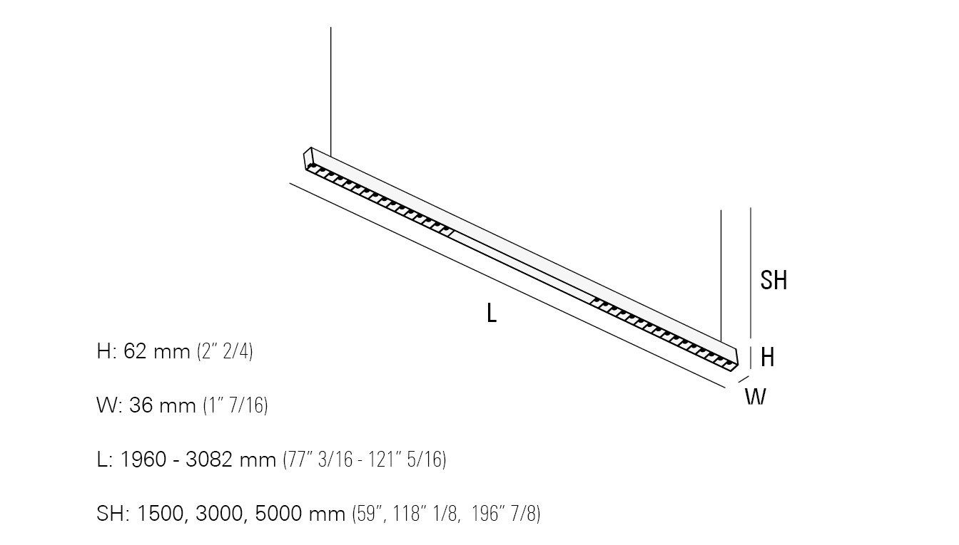 RYLO PRO SDI Pendant lamp By Intra lighting