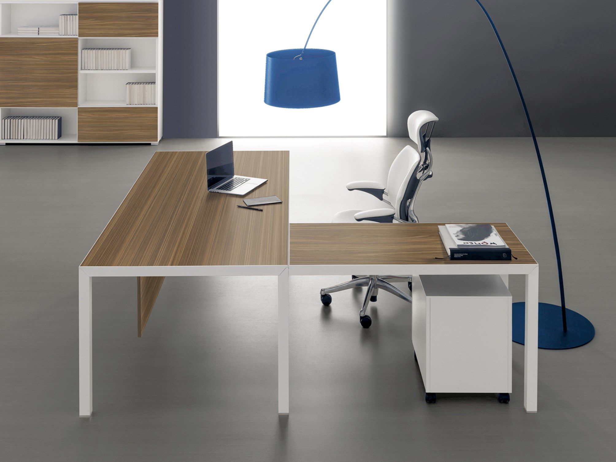 RYM Sectional extruded aluminium and melamine office desk By DVO ...
