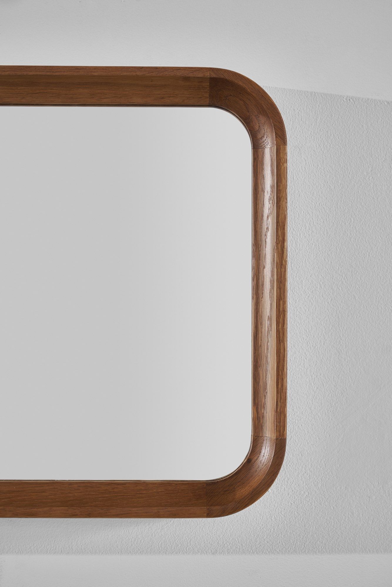 Rectangular mirror Rectangular framed wall-mounted oak mirror By ...