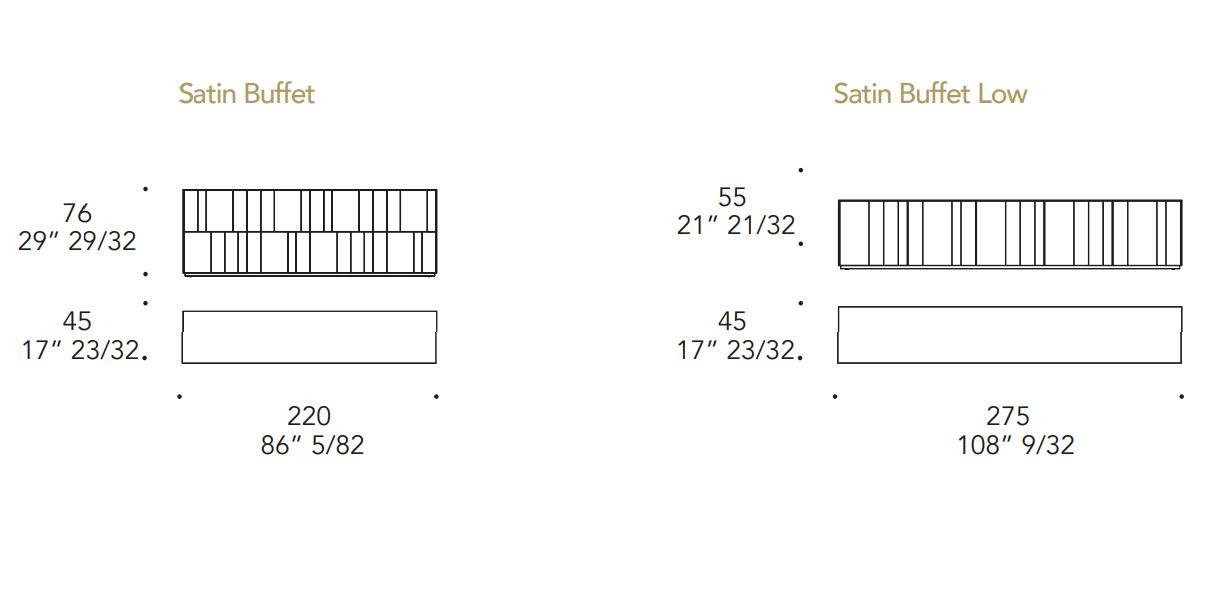 SATIN BUFFET Sideboard By Reflex