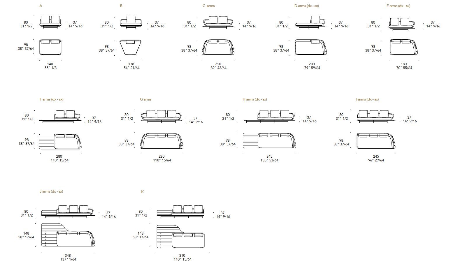 SEGNO Garden sofa By Reflex