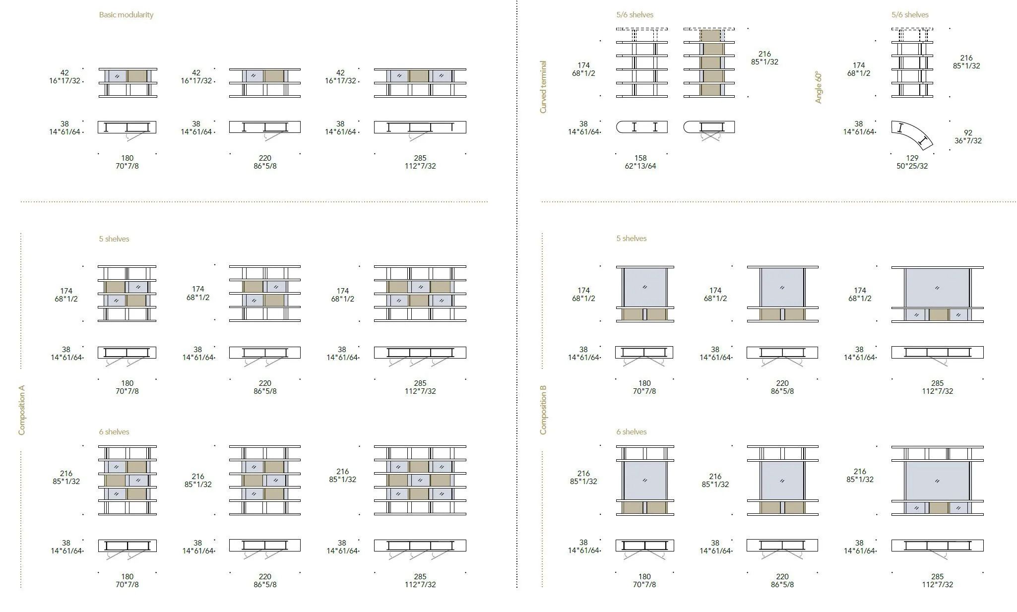 TANGO T BOX Bookcase By Reflex