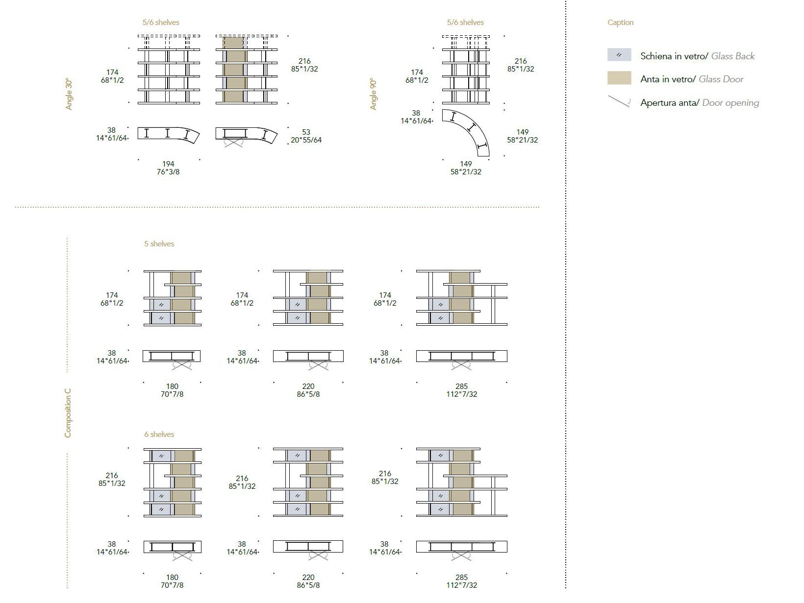 TANGO T BOX Bookcase By Reflex