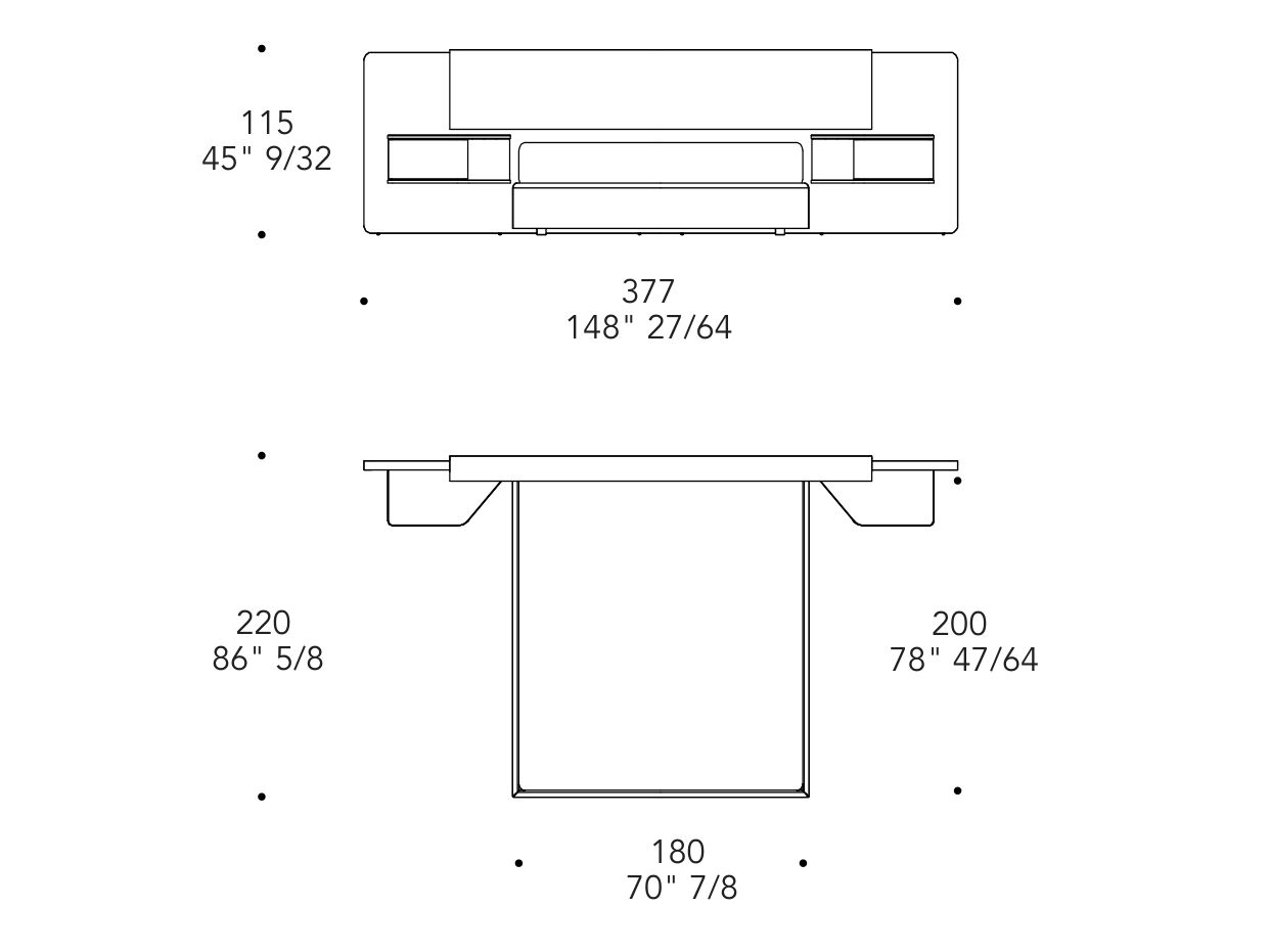 WAVE XL Bed By Reflex