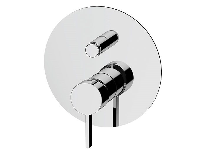 METRICA Recessed single handle bathtub mixer with diverter By Remer ...