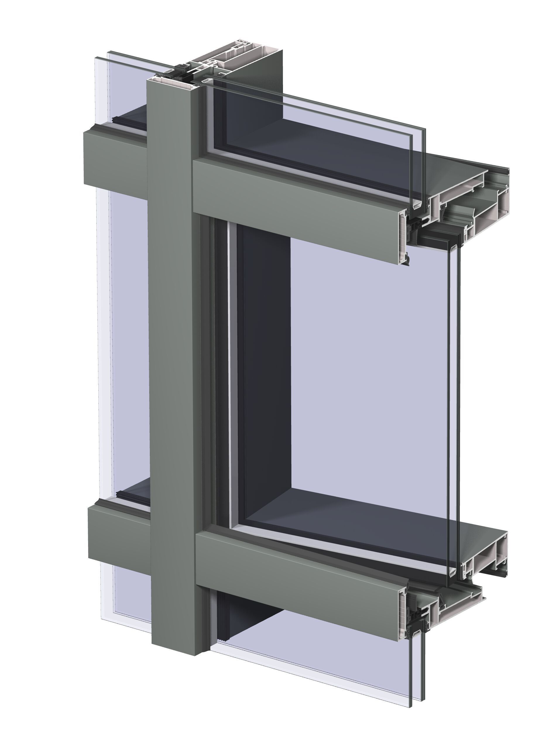 CONCEPTWALL 60 HIDDEN VENT Continuous facade system By Reynaers Aluminium