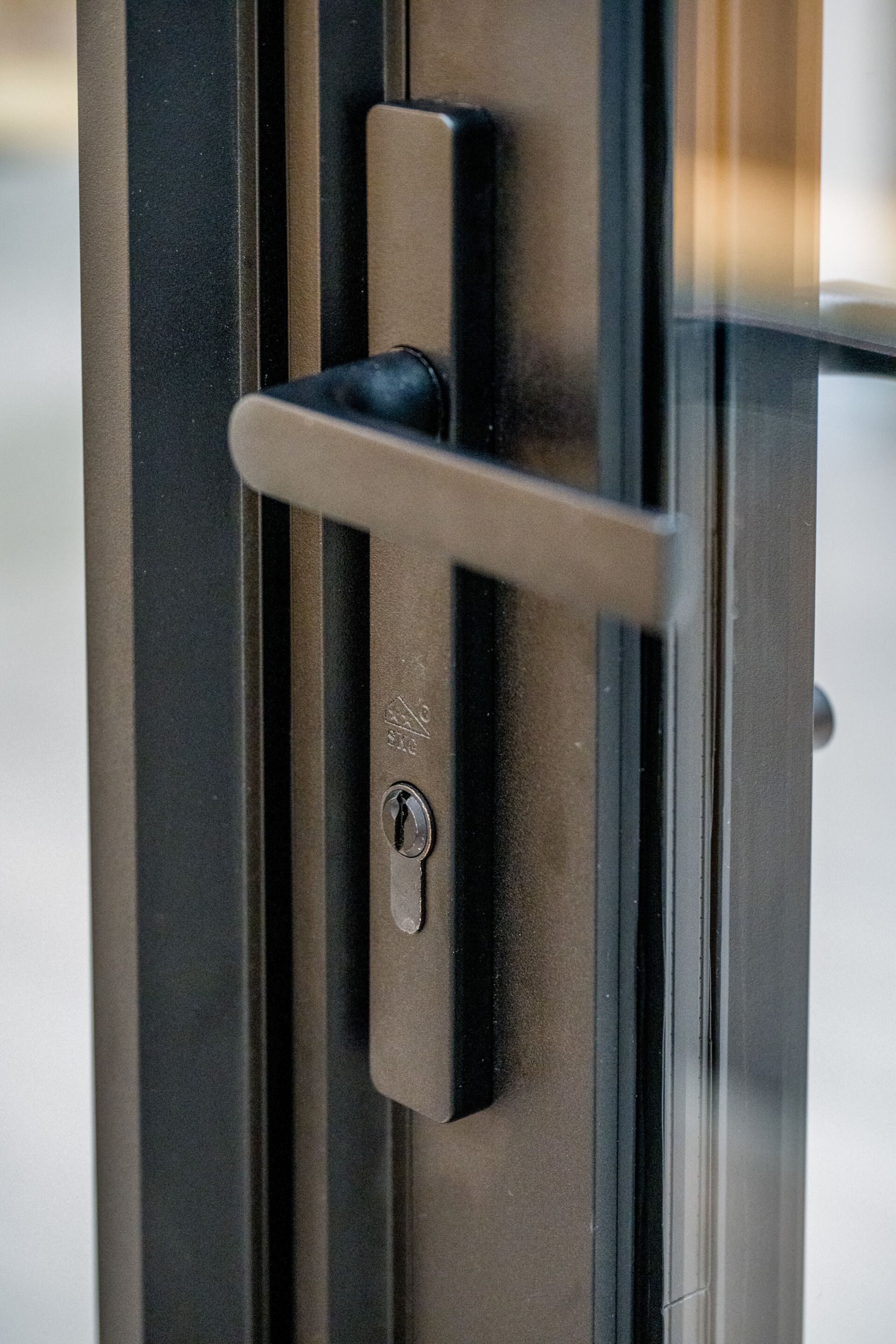 SLIM LINE 38 ULTRA SLIM Aluminum hinged door with double glass By ...