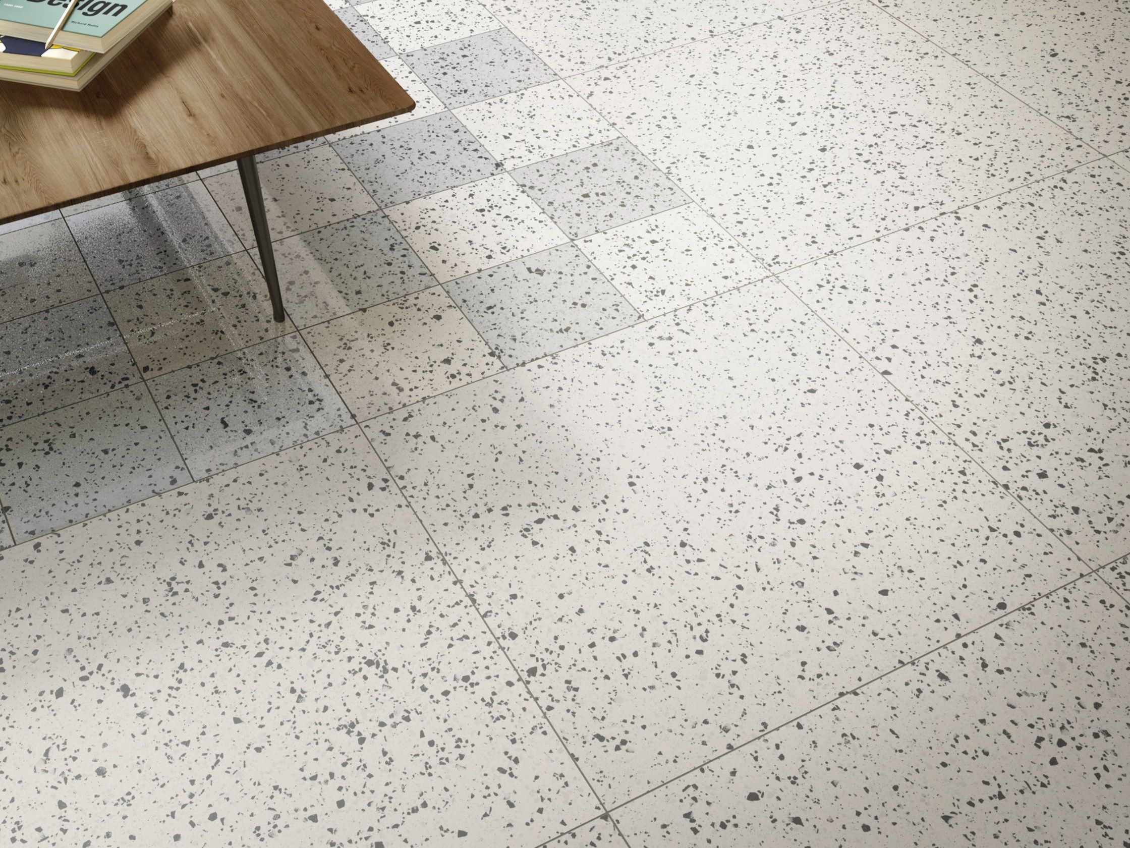 Porcelain stoneware wall/floor tiles with granite effect RIALTO WHITE ...