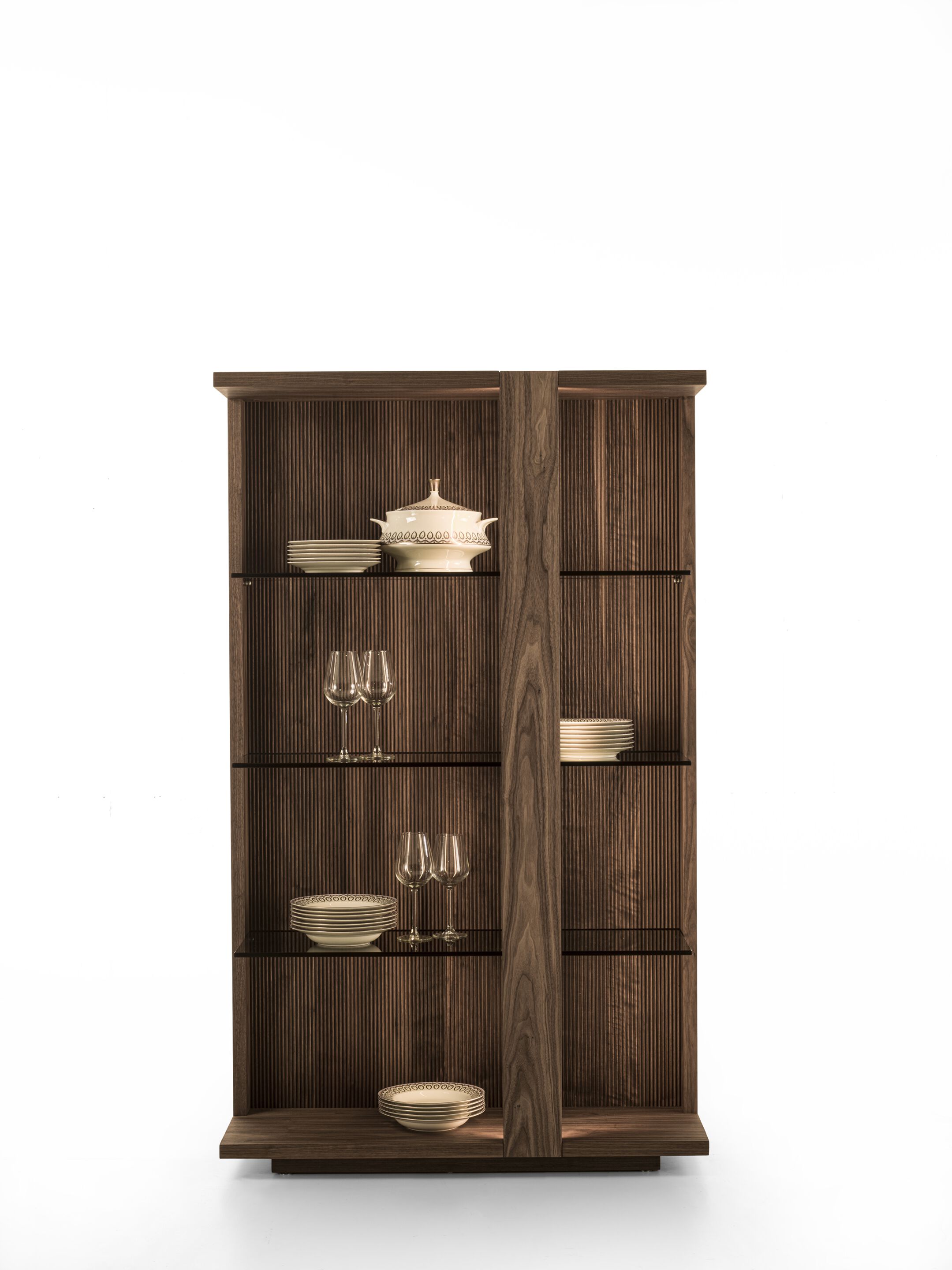 REVO OPEN Solid wood highboard with drawers By Riva 1920