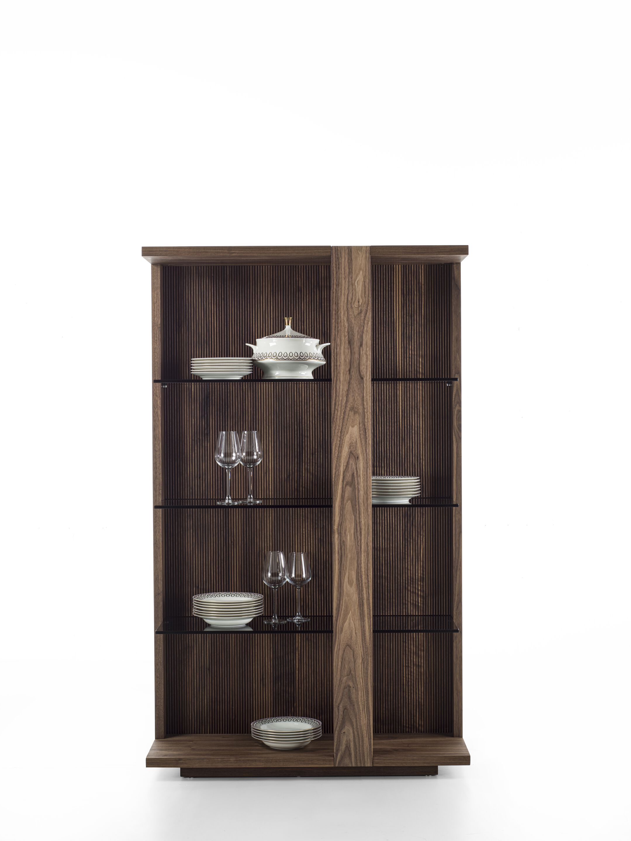 REVO OPEN Solid wood highboard with drawers By Riva 1920