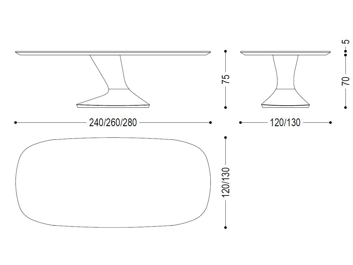 SPEED Solid wood table By Riva 1920 | design Karim Rashid