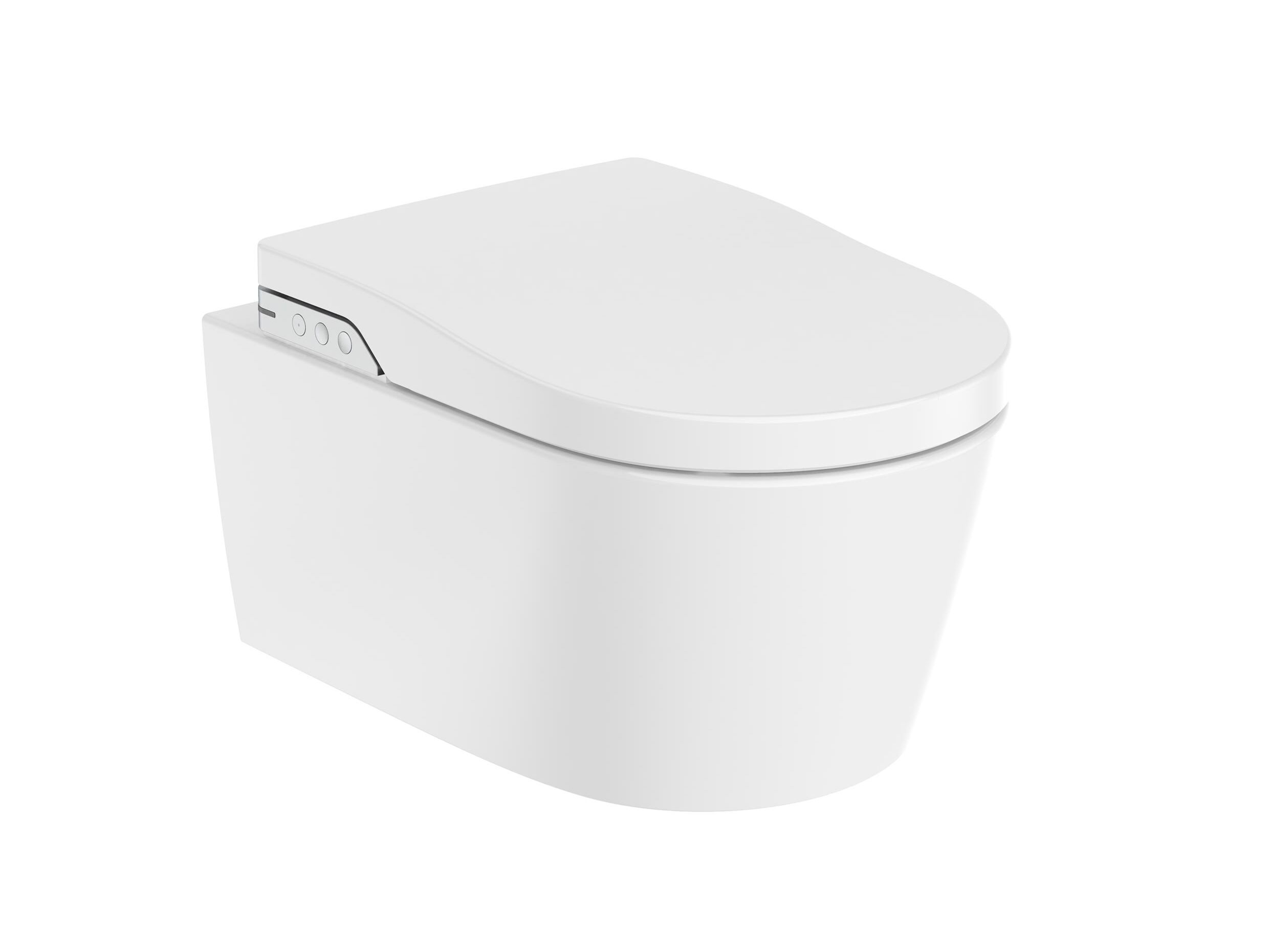 IN-WASH® INSPIRA Rimless wall-hung ceramic toilet with bidet By Roca