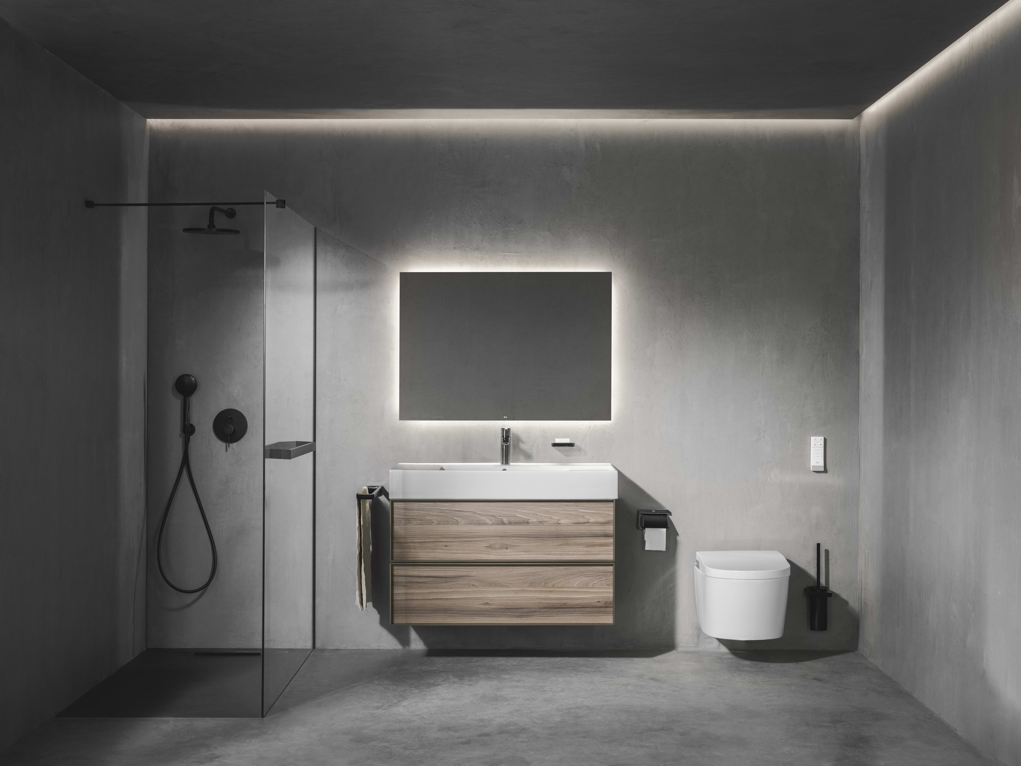 IN-WASH® INSPIRA Rimless wall-hung ceramic toilet with bidet By Roca