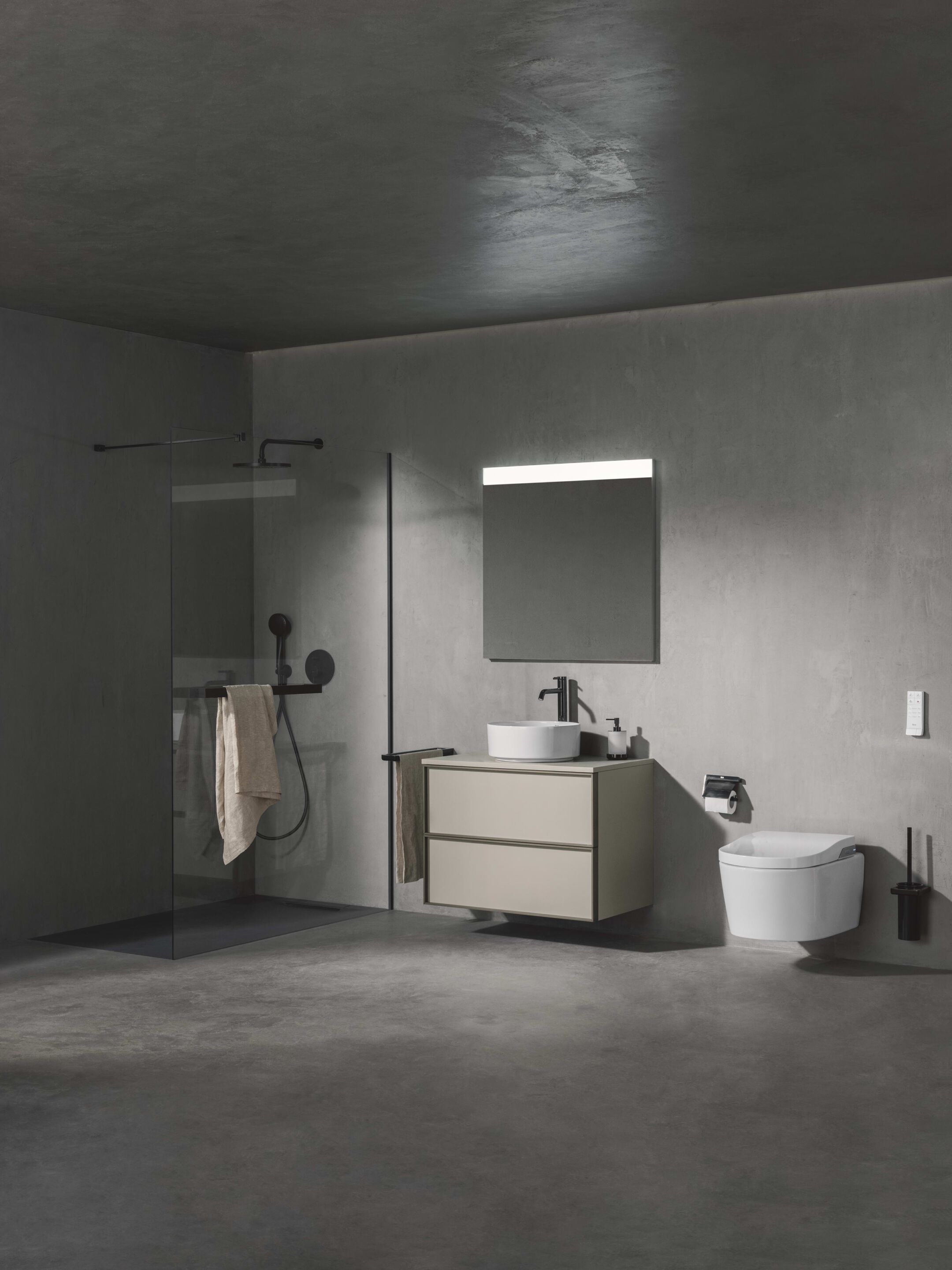 IN-WASH® INSPIRA Rimless wall-hung ceramic toilet with bidet By Roca