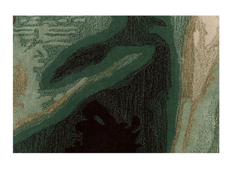 MARBLE Rectangular New Zealand wool and vegetal silk rug By Roche Bobois