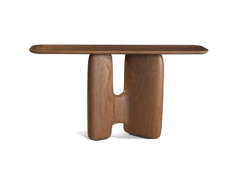 RIO IPANEMA Rectangular wooden console table By Roche Bobois
