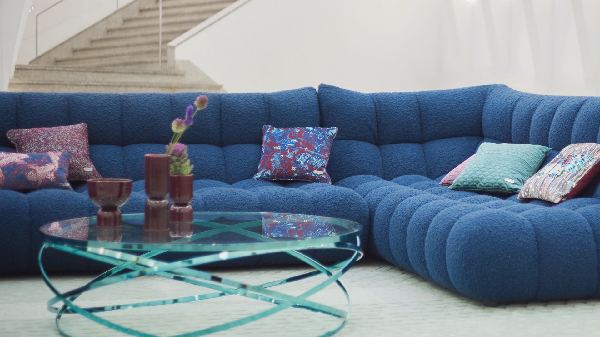 SETUP Corner sectional fabric sofa By Roche Bobois