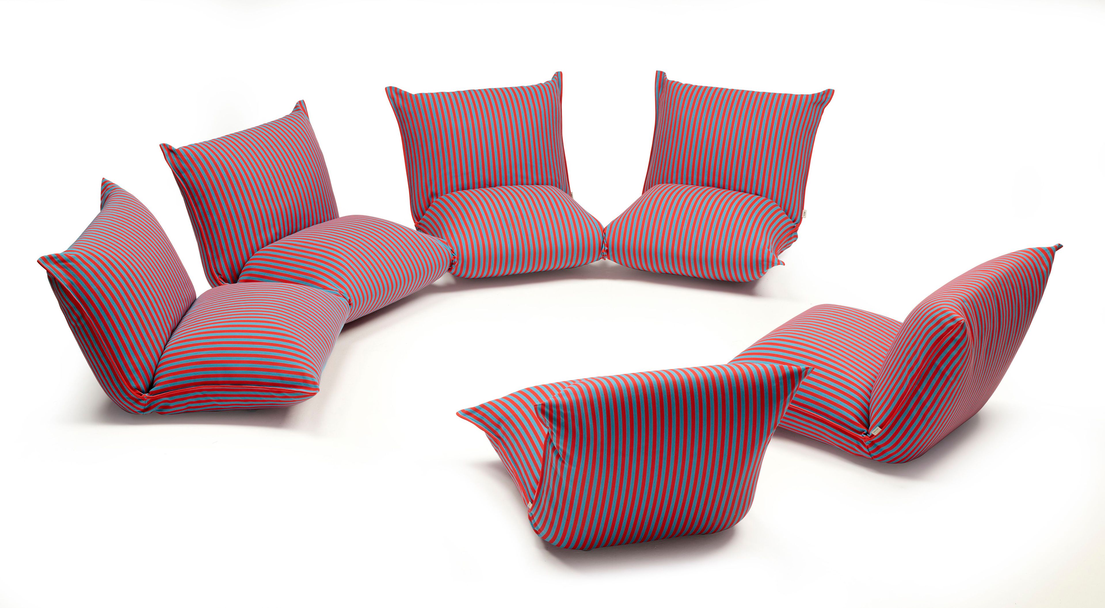 BREZZA RELAX Modular garden sofa in fabric By S-CAB