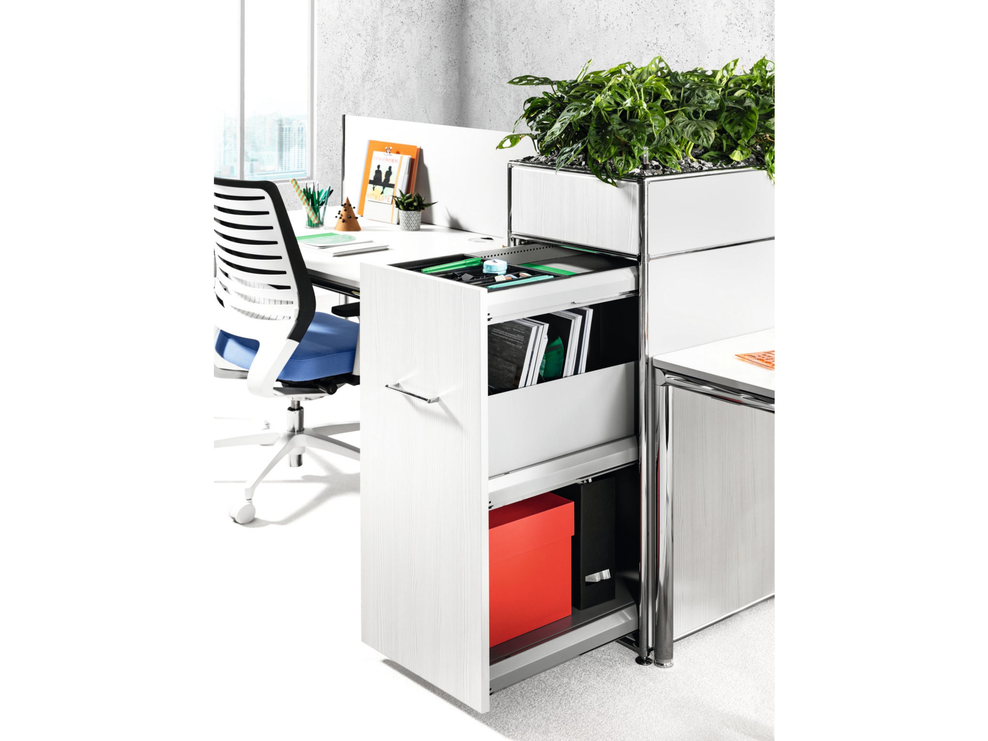 S-DESK | Office drawer unit By Bosse