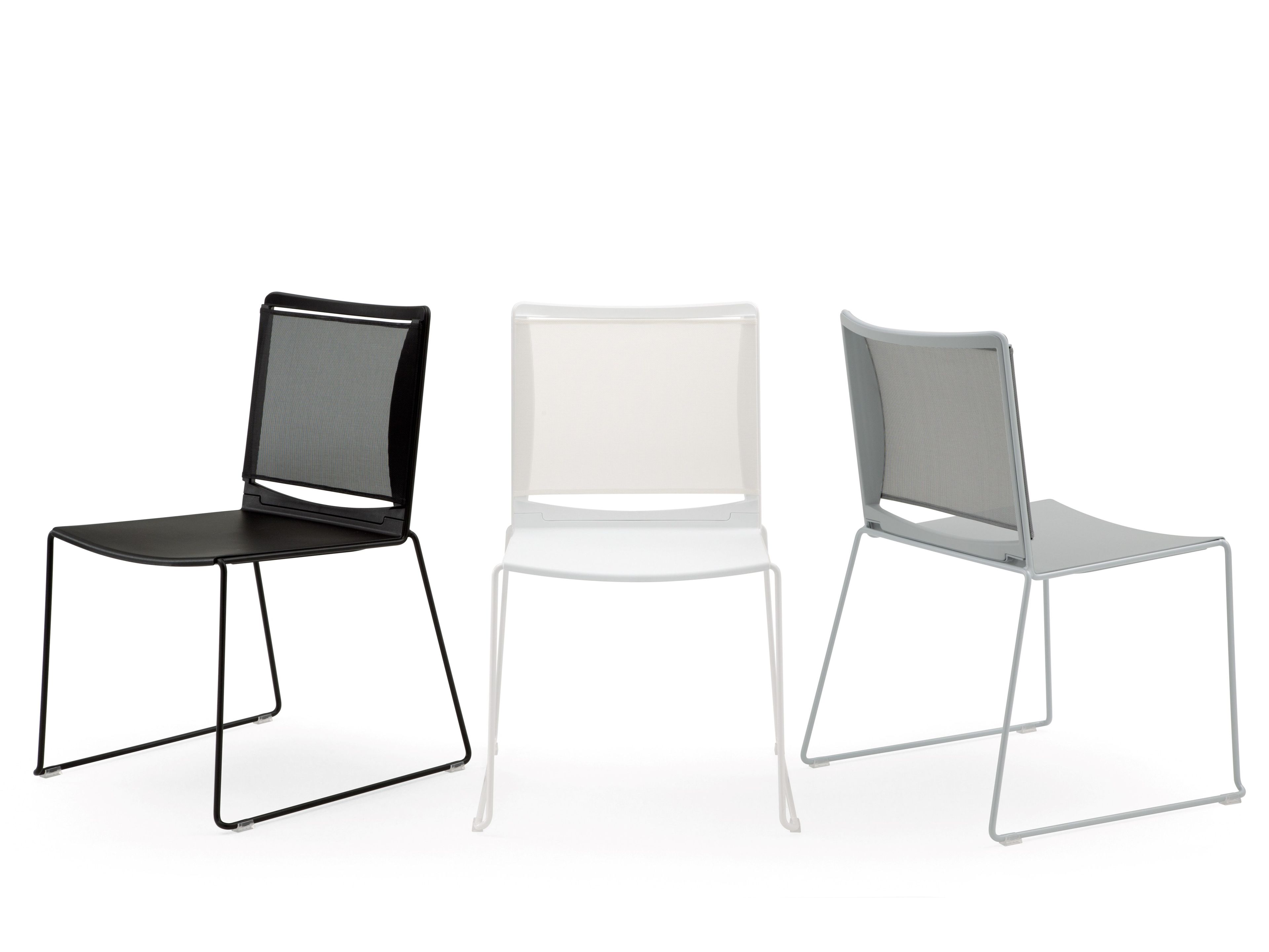 S’MESH PLASTIC | Sled base chair Chair By Diemmebi | design Basaglia ...