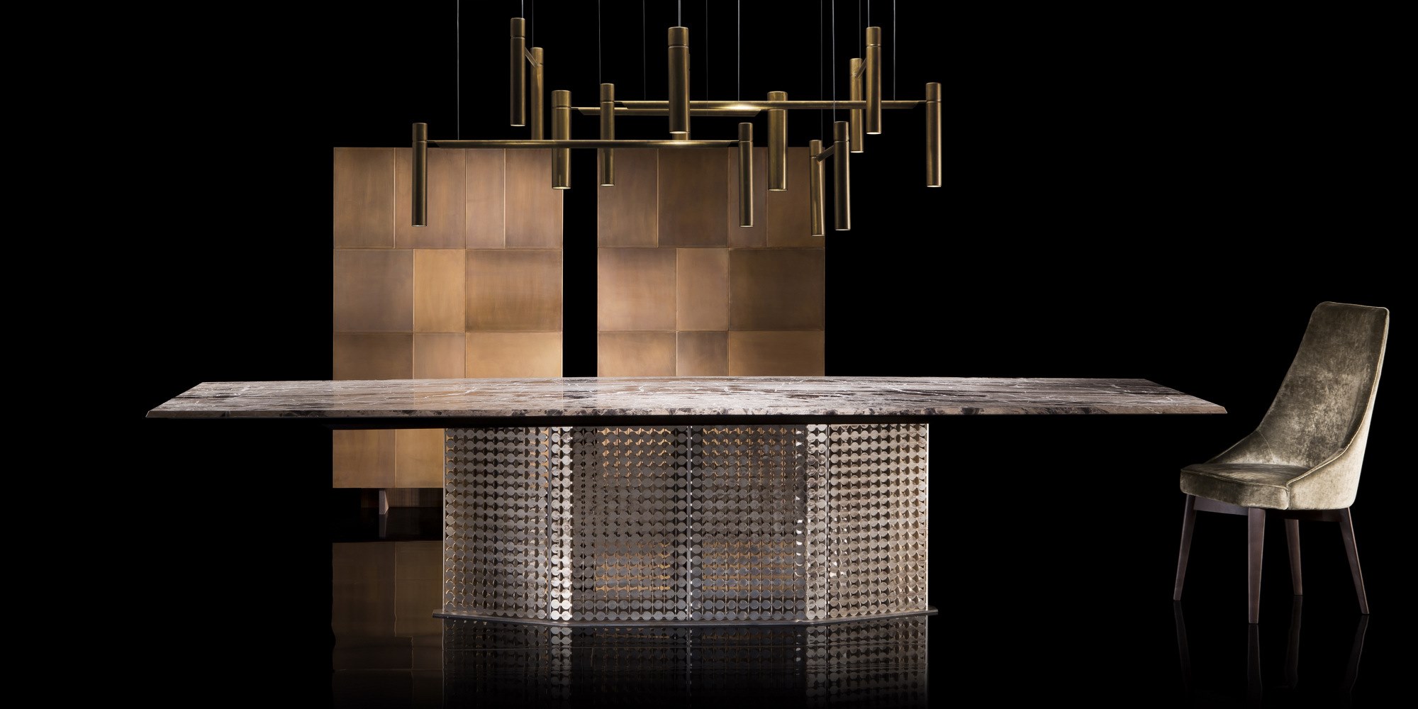 S-PENNY Rectangular steel table By Henge | design Massimo Castagna