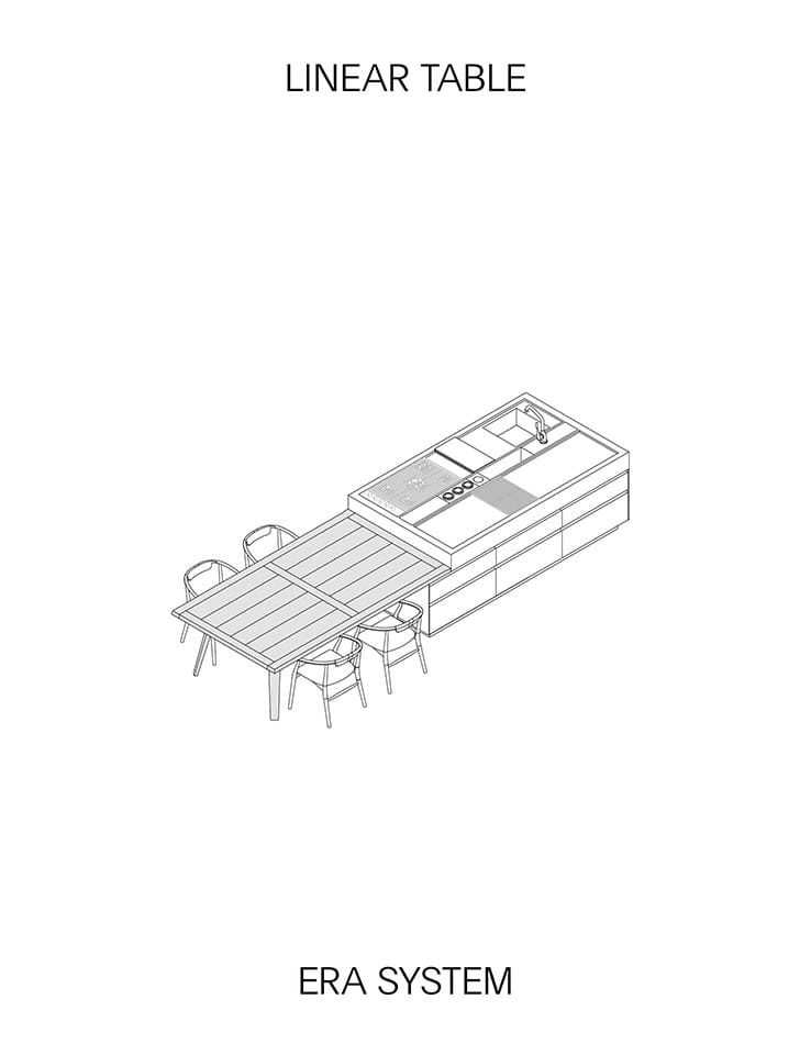 ERA SYSTEM Table By Arc linea Arredamenti | design Antonio Citterio