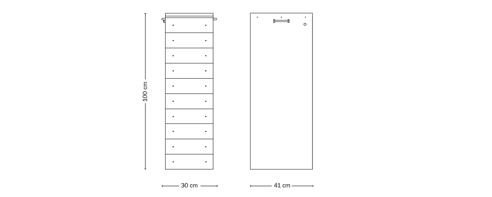 S43-2 抽屉柜 By TECTA | design Florian Borkenhagen