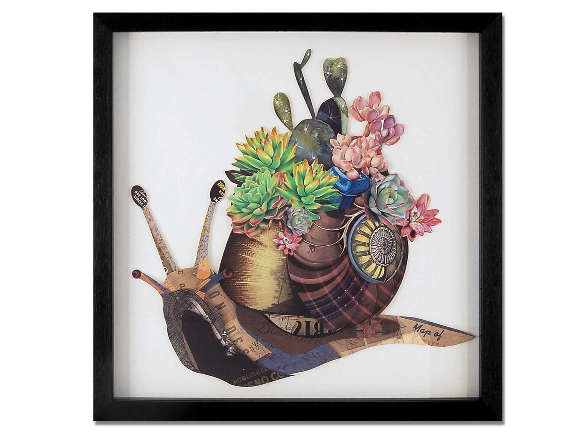 SA051A1 | Painting Collage technique painting with polystyrene frame By ...