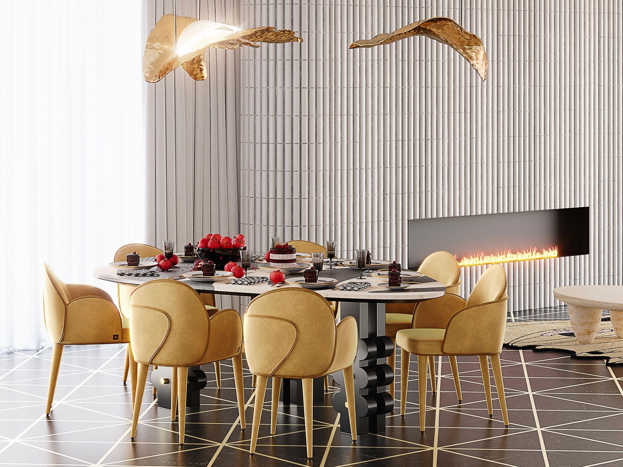 Wooden dining table SAHARA By HOMMÉS