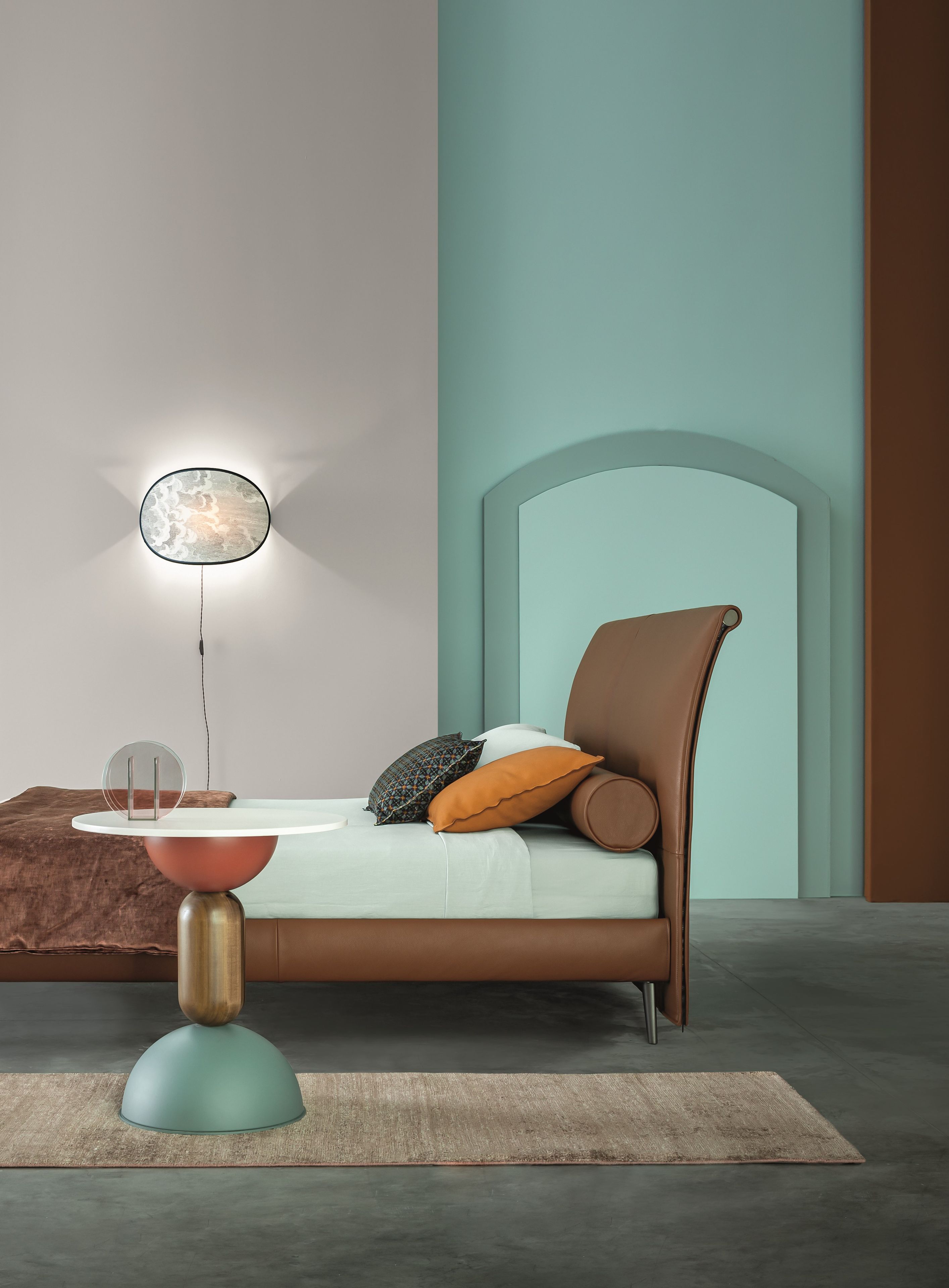 SAIL Double bed with upholstered headboard By Twils | design Palomba ...