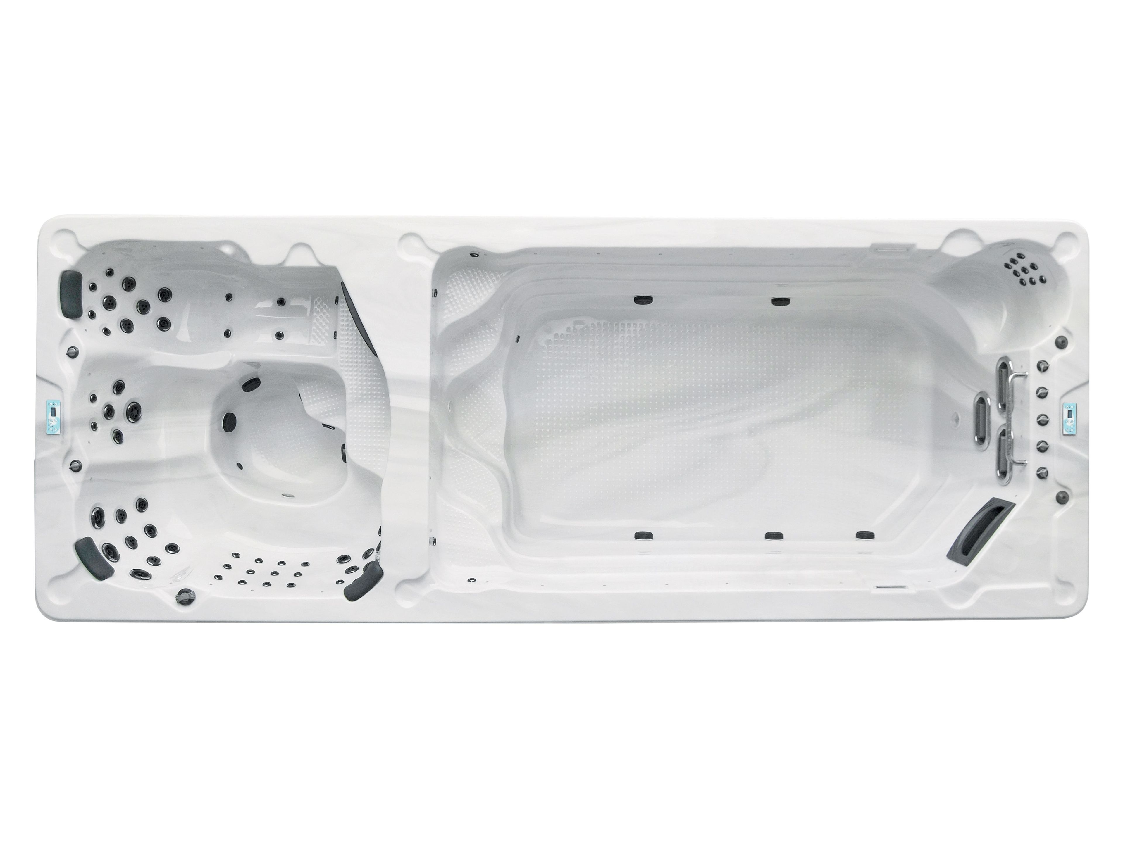 SWIM SPA Built-in hydromassage rectangular minipool By Gruppo Treesse