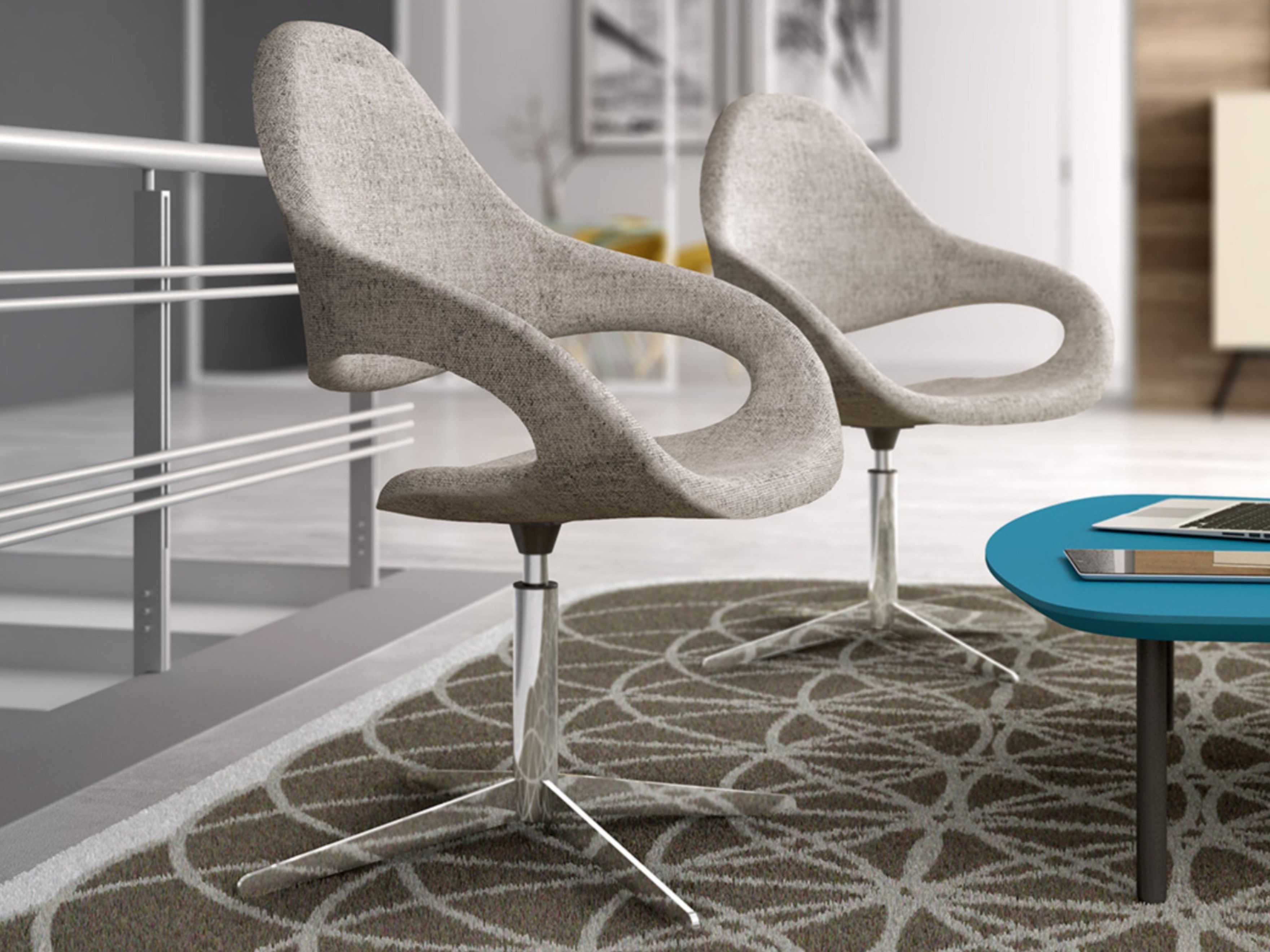 SAMBA PLUS | Eco-leather easy chair With 4-spoke base Eco-leather easy ...