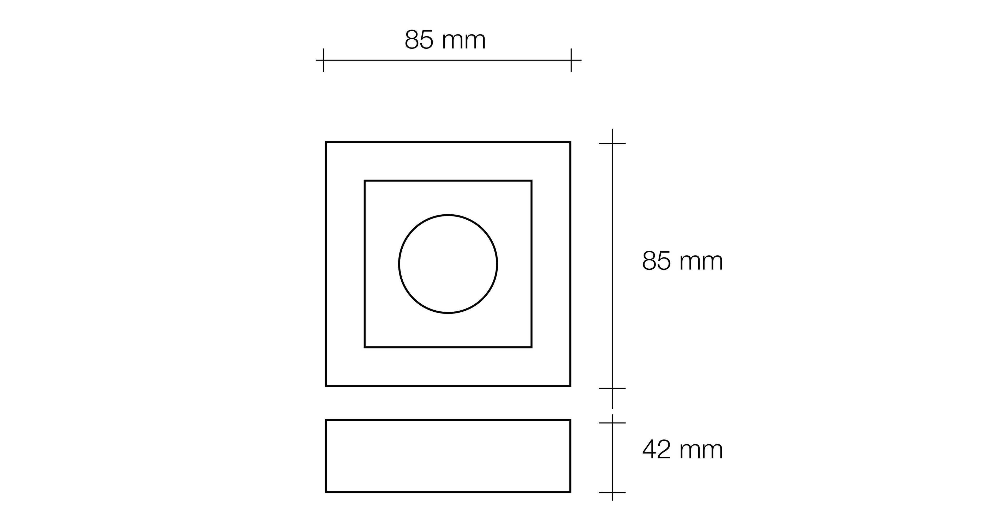 SAMO | Spot Spot LED carrée en plâtre pour faux-plafonds By Tecnico ...