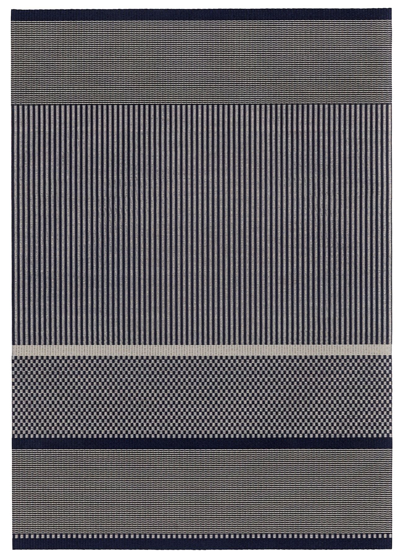 Striped paper yarn rug SAN FRANCISCO By Woodnotes design Ritva Puotila