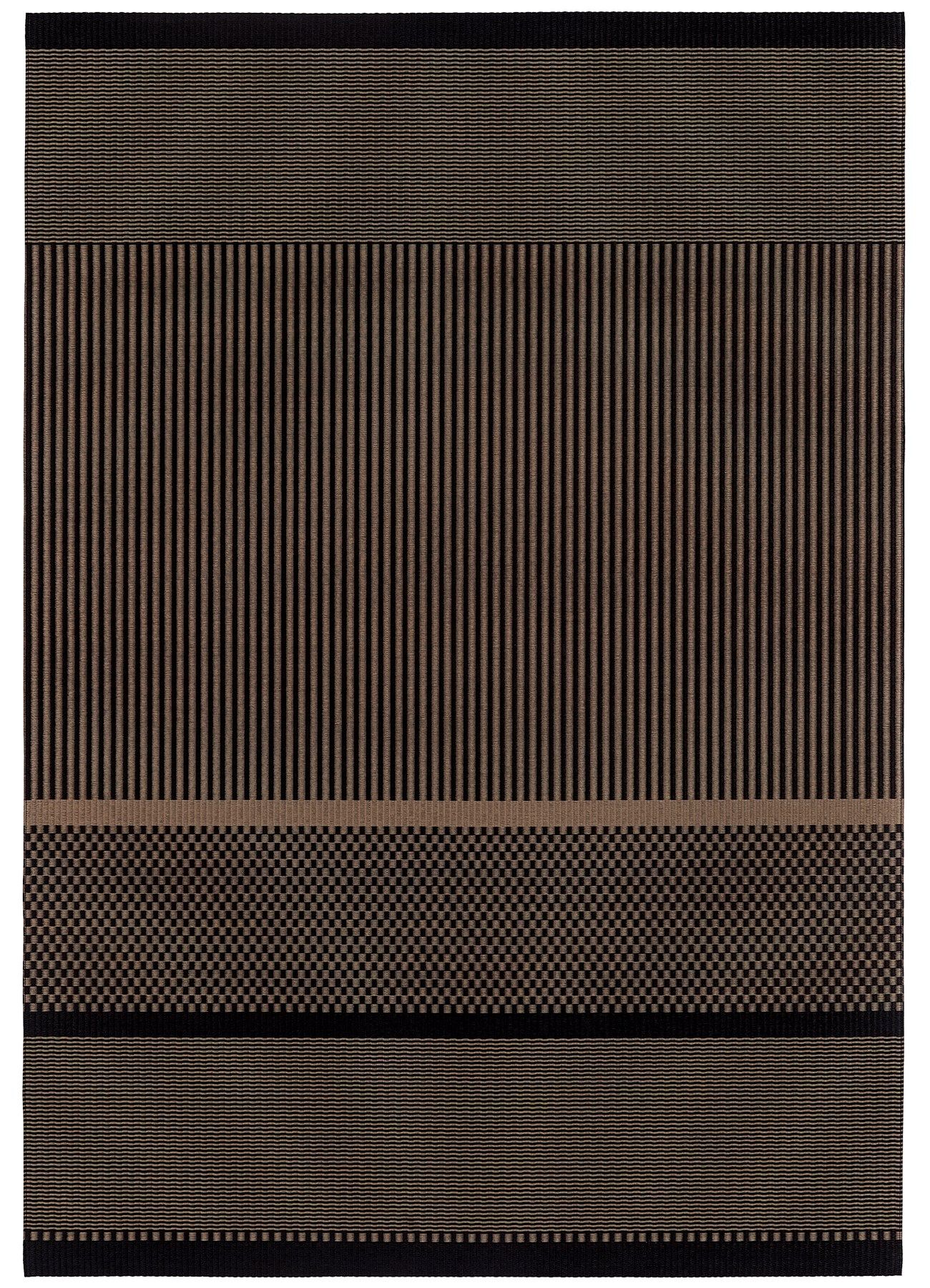 Striped paper yarn rug SAN FRANCISCO By Woodnotes design Ritva Puotila