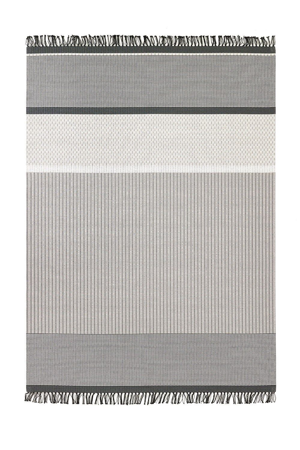 Striped paper yarn rug SAN FRANCISCO By Woodnotes design Ritva Puotila