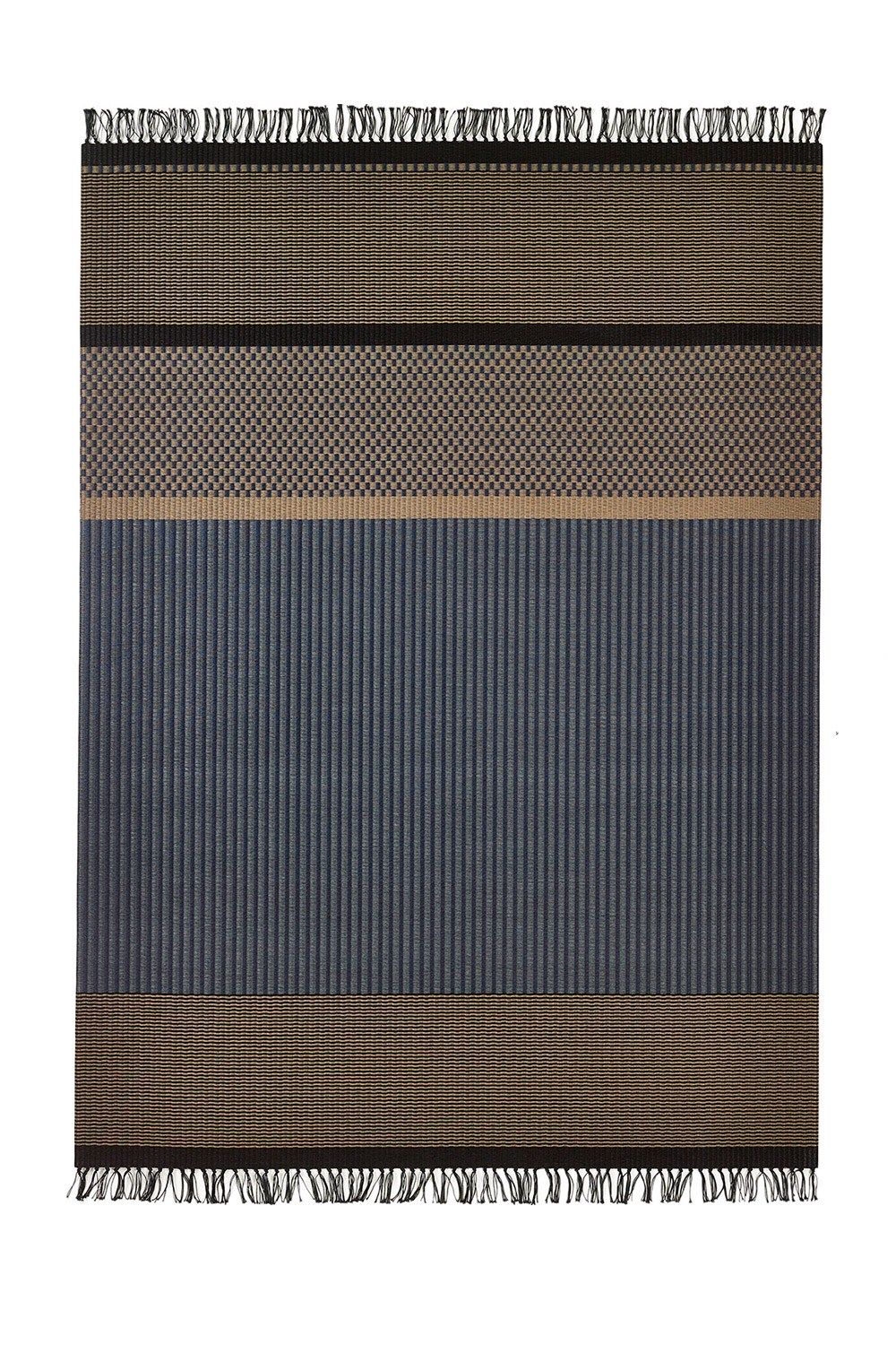 Striped paper yarn rug SAN FRANCISCO By Woodnotes design Ritva Puotila