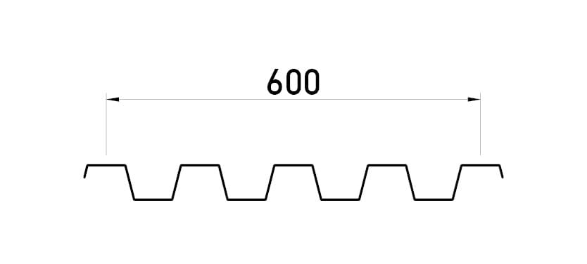 SAND A55 P600 Corrugated and undulated sheet steel By Sandrini Metalli